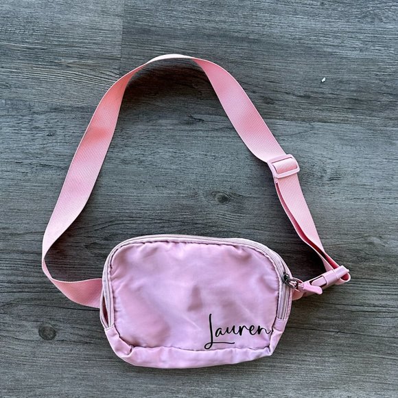 Bags | Lauren Light Pink Fanny Pack Small Crossbody Bag Purse With ...